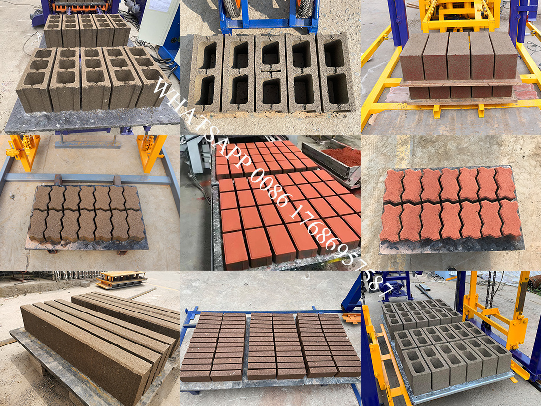 high quality QTJ4-25 fully automatic concrete cement hollow solid paver ...
