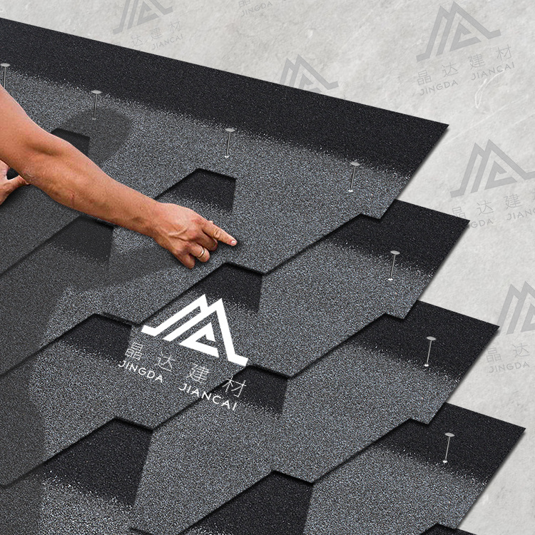 suppliers cheap price light grey flat roof types mosaic hexagon asphalt ...