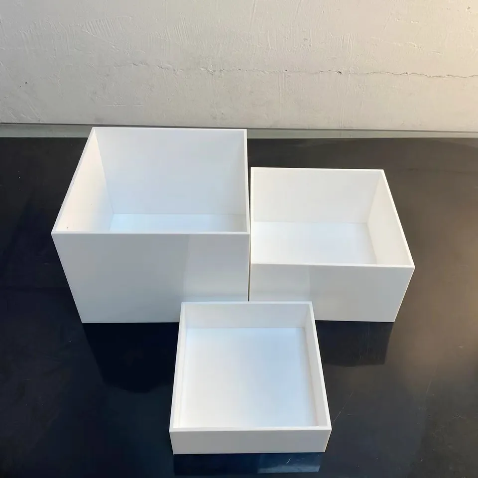 Hot Selling Modern Premium Acrylic Display Stand White Buffet Acrylic ...