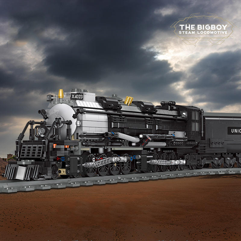 Big Boy Steam Train Toy MOC Building Blocks Educational Games Plastic ...