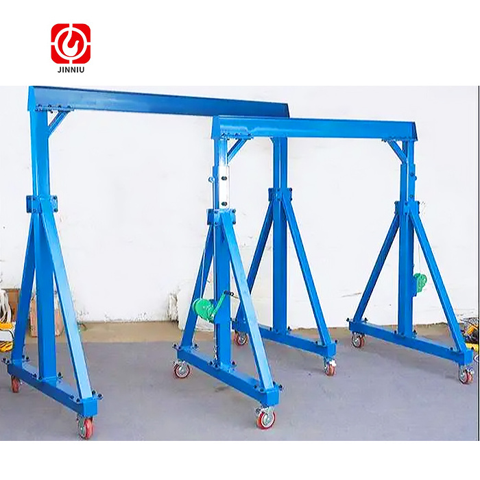 Adjustable height 5 ton shipyard mini portable gantry crane ...