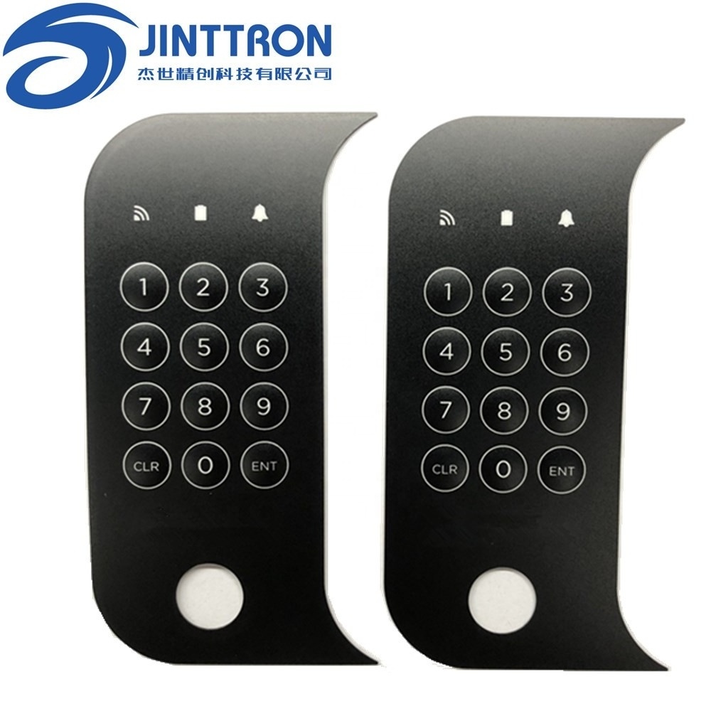 Custom sticker label 4 x 3 matrix 12 flat keys membrane switch keypad ...