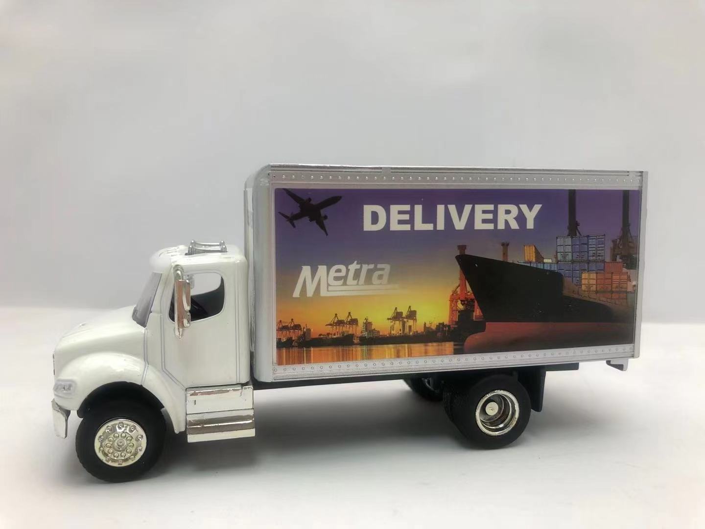 Custom Logo 1:50 scale diecast metal van truck toys express delivery ...