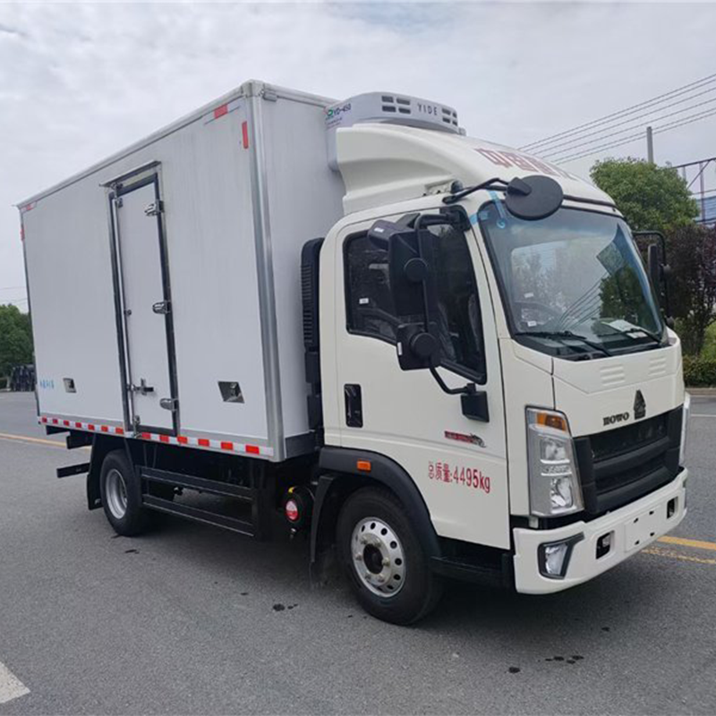 Howo Sinotruk Mini 3.5 ton van cargo truck small box delivery truck ...