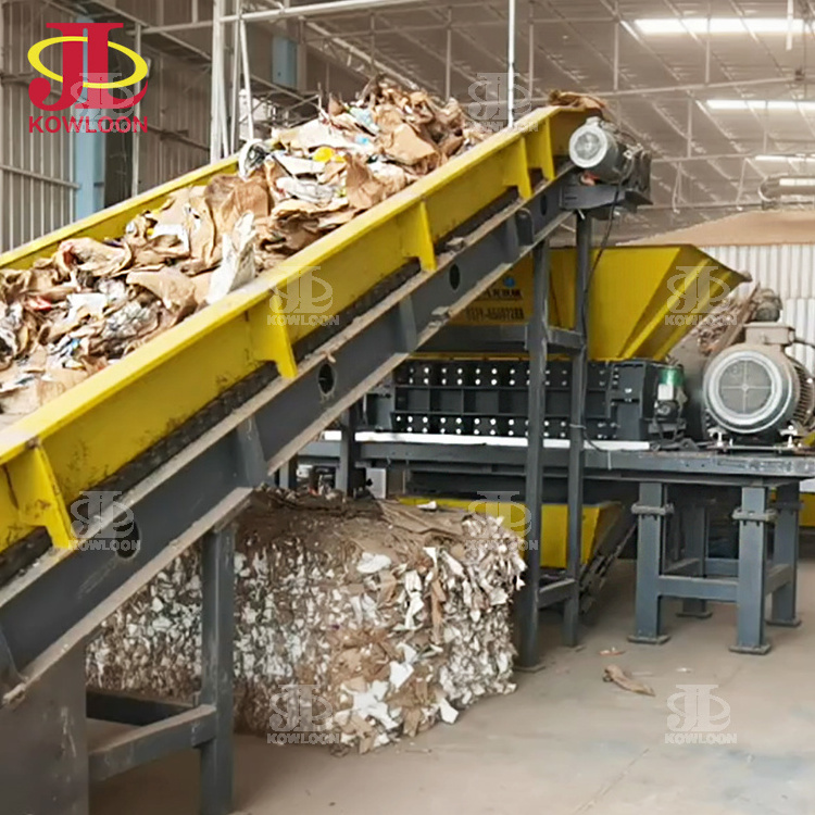 Heavy Duty Paper Waste Recycling Cardboard Shredder Shredding Machine ...