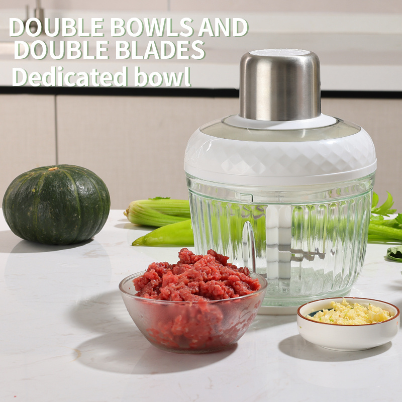 Maker Factories Minced Glass Bowl Meat Grinder Matel Food Chopper ...