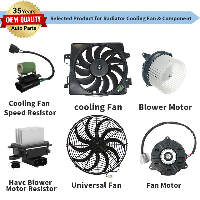 Jmen Taiwan Radiator Cooling Fan & Blower Motor Resistor car Auto Body ...
