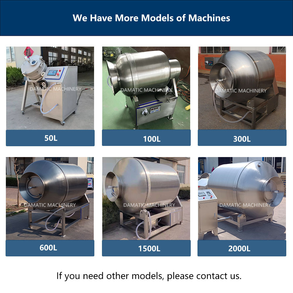 Damatic Meat tumbler vacuum marinator marinating chicken machine 500l ...