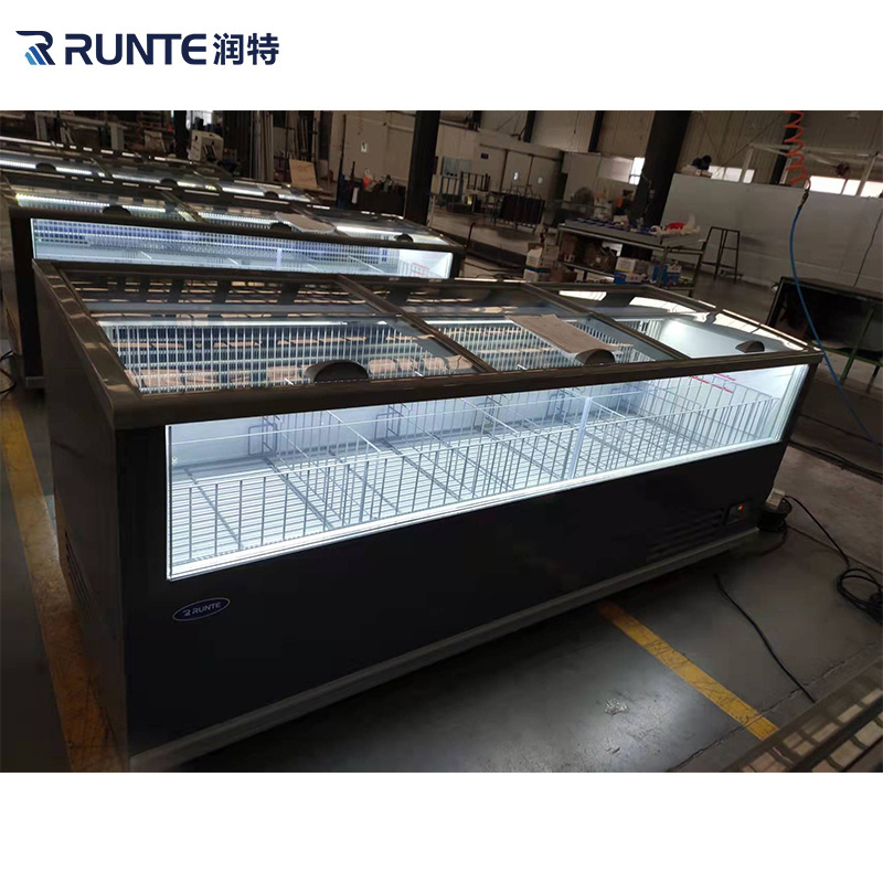 Runte big deep island freezer horizontal freezer with low price ...