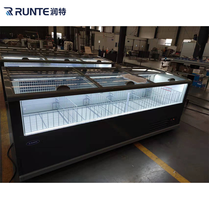 Runte big deep island freezer horizontal freezer with low price ...