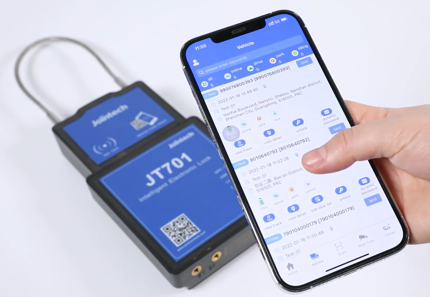 GPS Tracker E-seal GSM Lock with Remote Control APP Asset Tracking ...