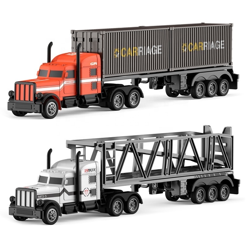 1:16 remote control toy truck 4 channel rc trucks transport vehicle toy ...