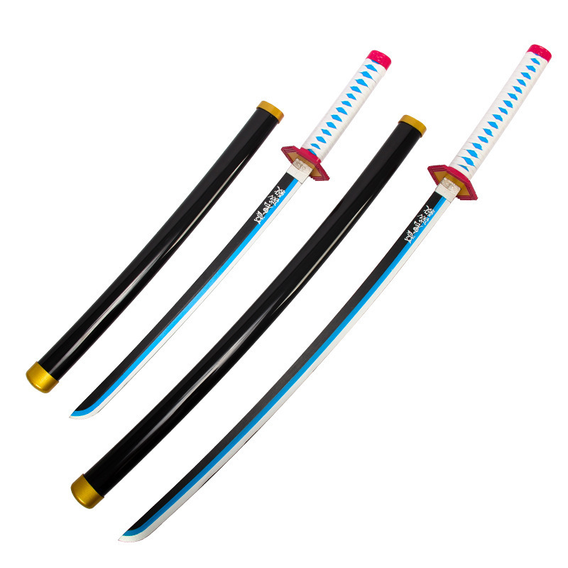 JM Wooden Anime Samurai Sword Cosplay Weapons Katana Demon Slayer Sword ...