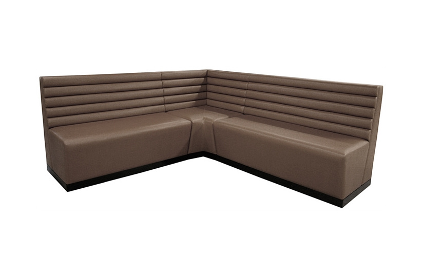 commercial use Custom modern nordic L shape PU leather restaurant ...