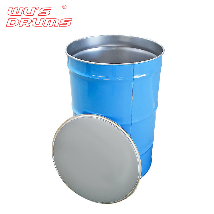 High Quality 200 Liter Empty Used Steel Metal Drum With Paint ...