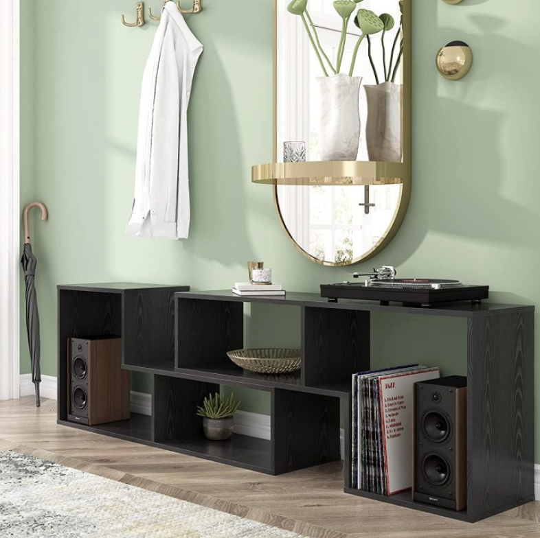 Flat TV Stand 43 45 55 Inch TV Modern Entertainment Center with Storage ...