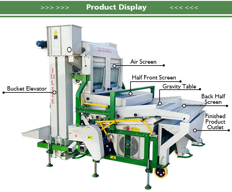 Julite Seed Grain Cleaning Machine Selecting Corn Millet Beans Grading ...