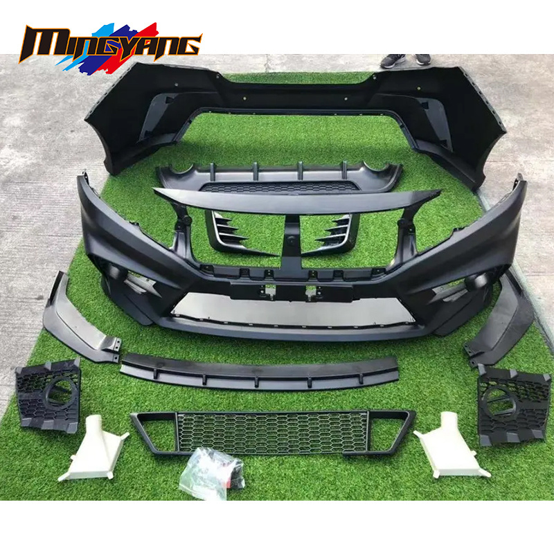 PP Plastic FC 450 design facelifts body kit civic accessories 2016 2018 For body kit Honda Civic BestSuppliers