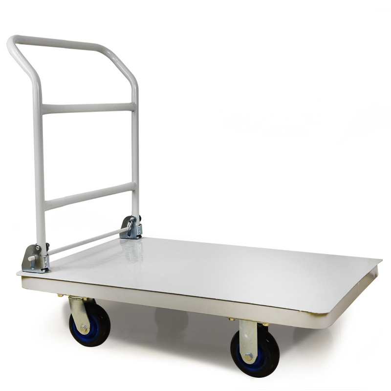 Four Wheels Steel Folding Moving Warehouse Push Platform Hand Truck ...