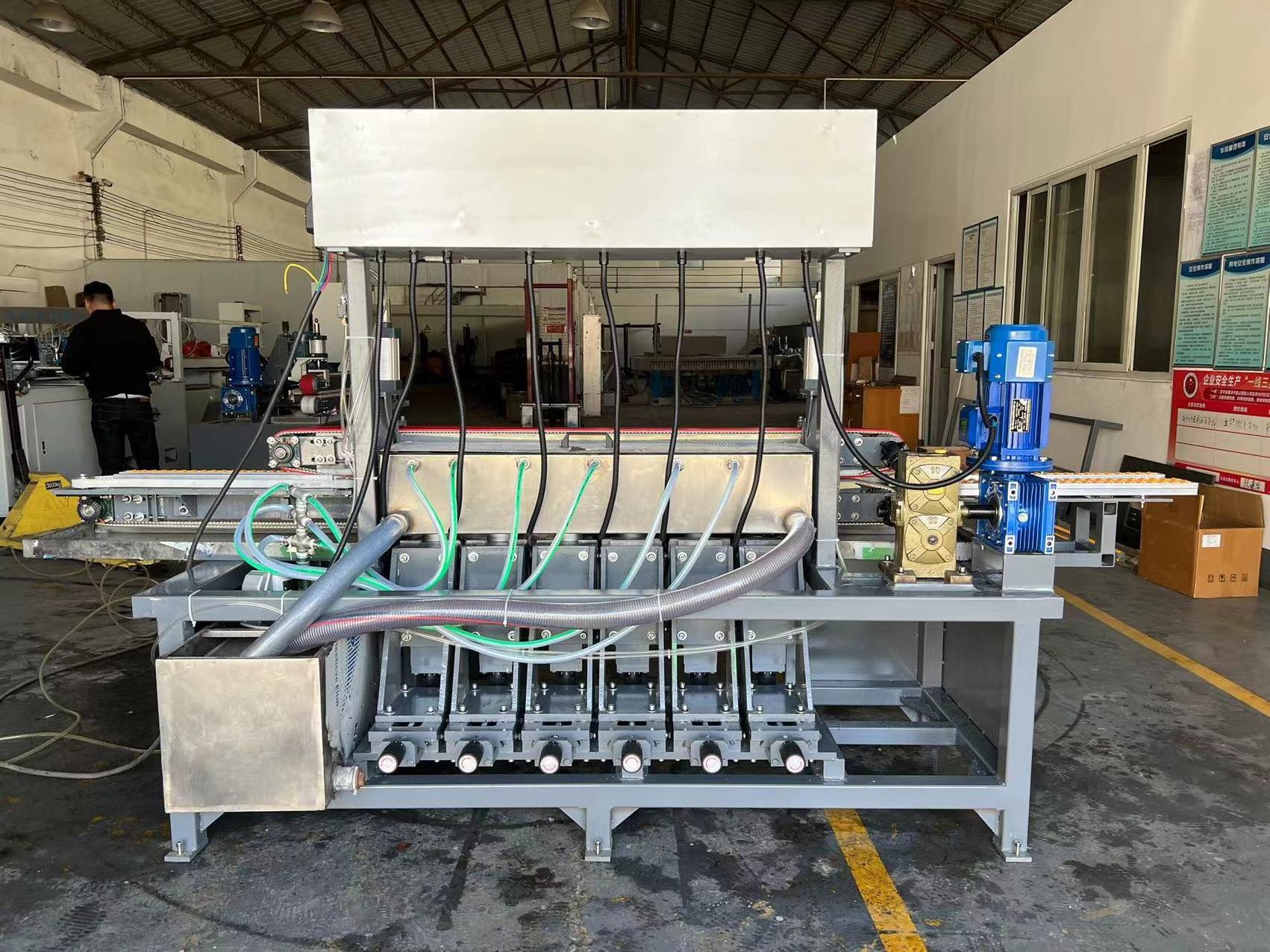 Glass Edging Machine Horizontal Support Flat Edge Pencil Round Edge by ...