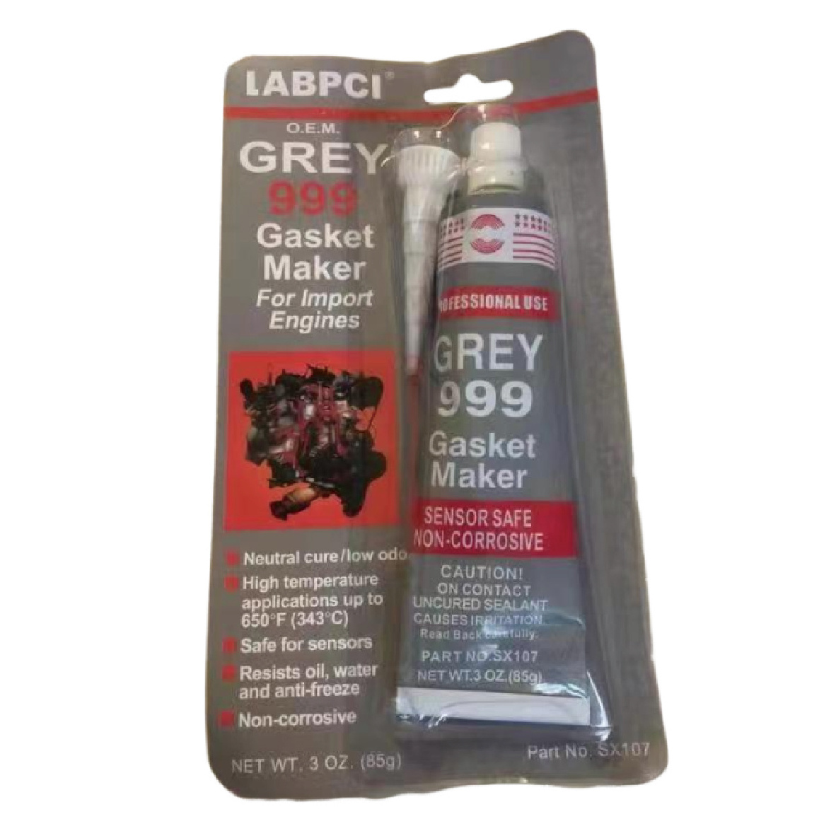 RTV Silicone Gasket Maker 100% Silicone Gray 999 Transportation Auto ...