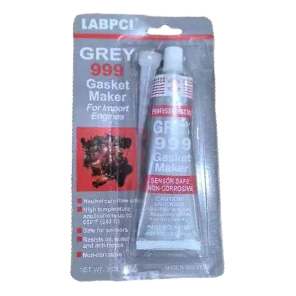 RTV Silicone Gasket Maker 100% Silicone Gray 999 Transportation Auto ...