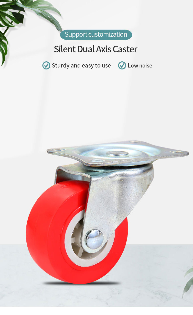 PVC universal caster wheel with brake furniture wheel drawer caster ...