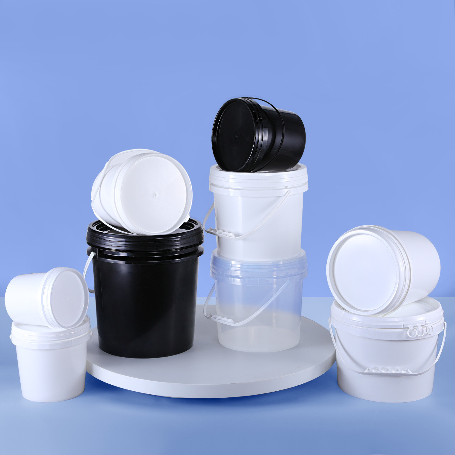 Customized Color Pail Food grade 16 L PP plastic bucket With Plastic ...