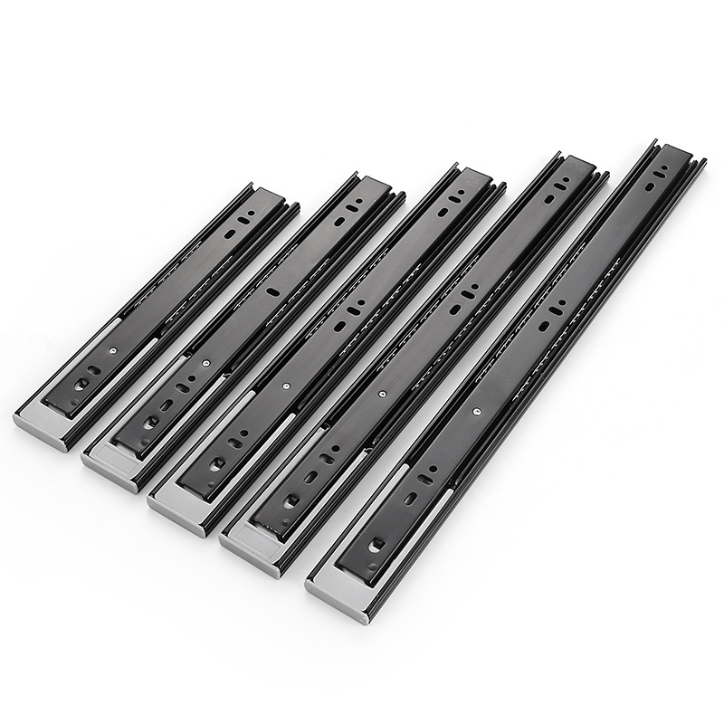 Telescopic slide push to open touch open ball bearing drawer slide soft ...