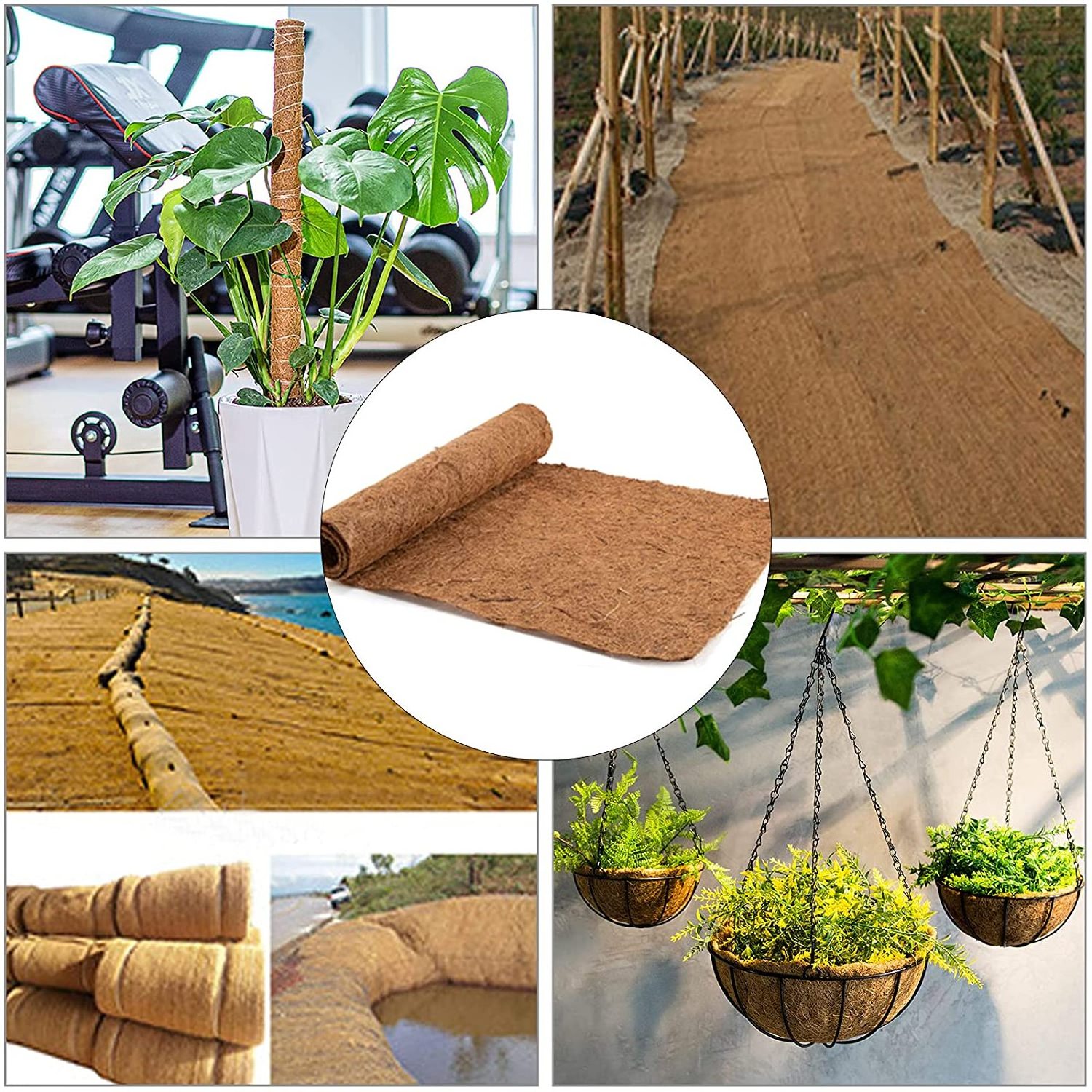 40X100 cm Organic CoConut fiber Natural Garden Tree Plant Protect ...