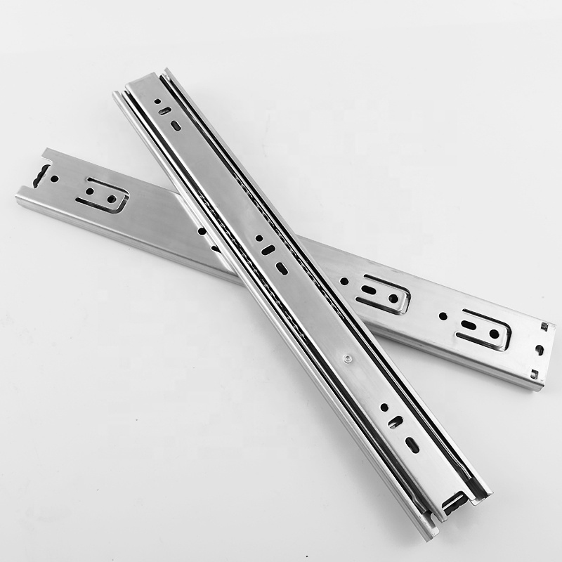 Furniture fittings Cheap price drawer guides drawer slides 45mm cabinet ball bearing slides ...