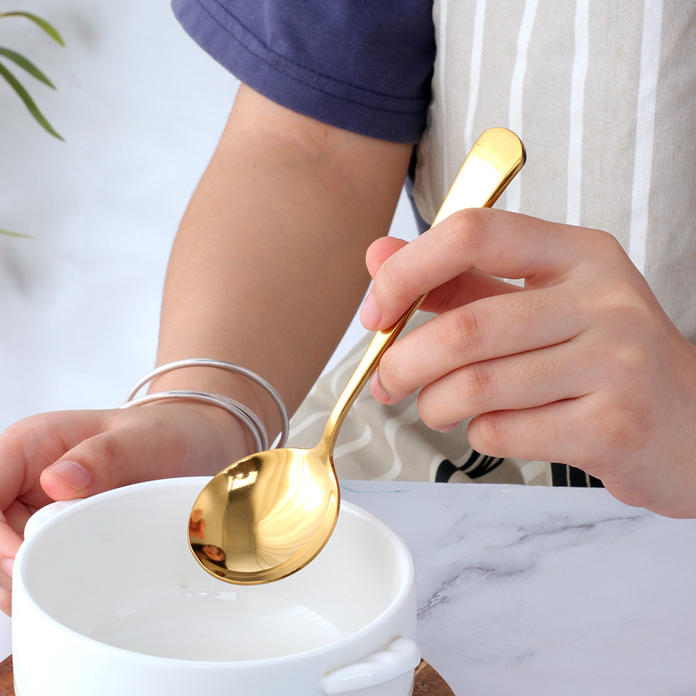 Christmas Professional Coffee Cupping Long Spoon Stainless Steel Round ...