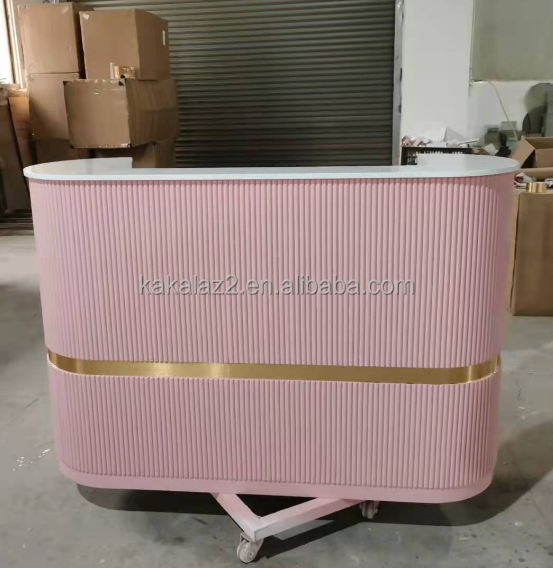 beauty salon counter design pink salon reception desk new design ...