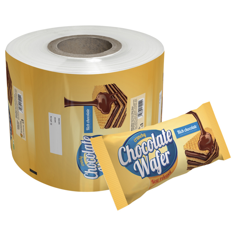 Custom Printed Snack Food Packaging Rolls Film With Aluminum Foil ...