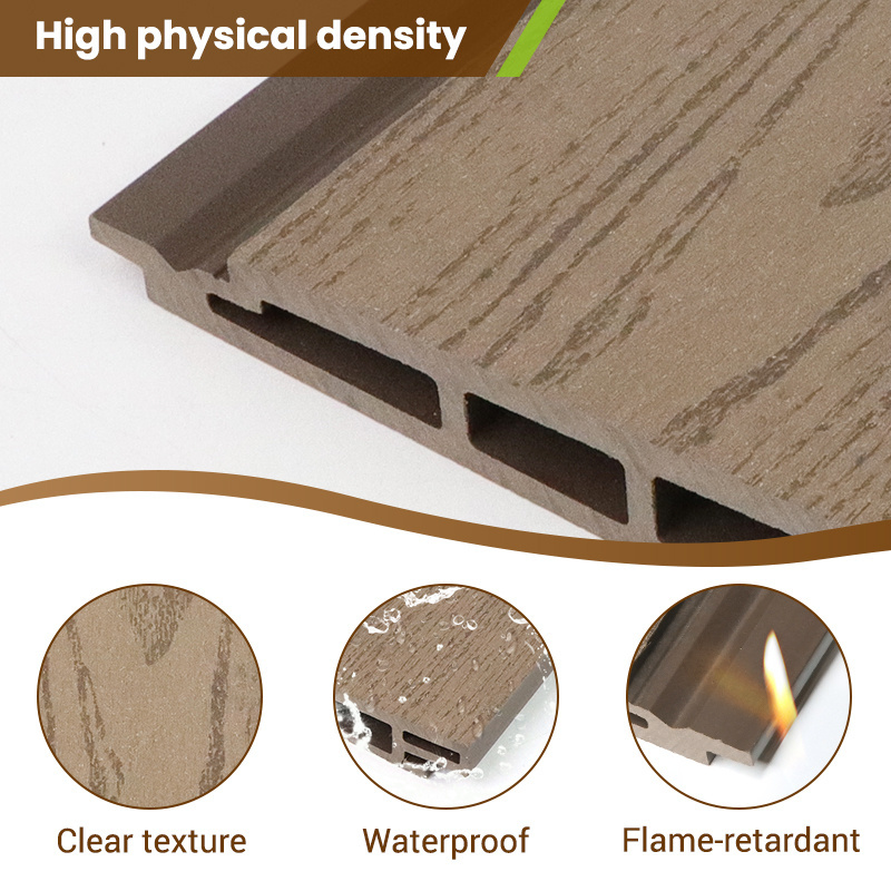 Easy install designed water resistant wpc external wall panel, pvc wpc ...