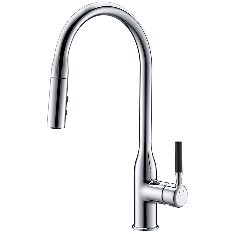 304 stainless steel kitchen hidden pull up faucet high-quality drawing ...