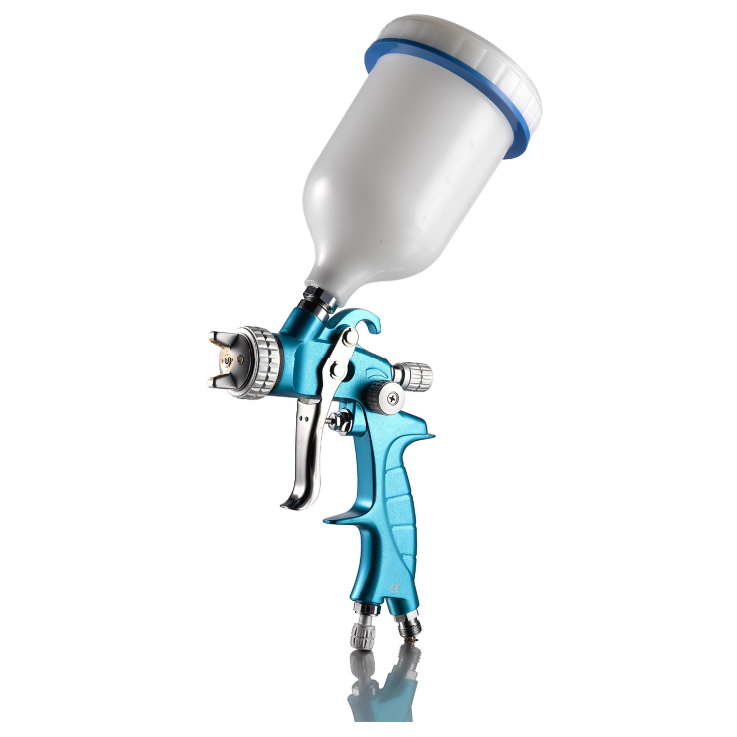 HVLP Nozzle 1.4mm Refinishing Spraying Gravity Type Pneumatic Paint ...