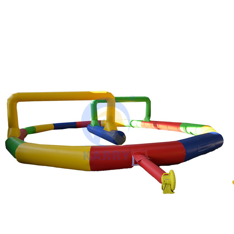 Commercial inflatable sport zorb ball go kart inflatable track outdoor ...