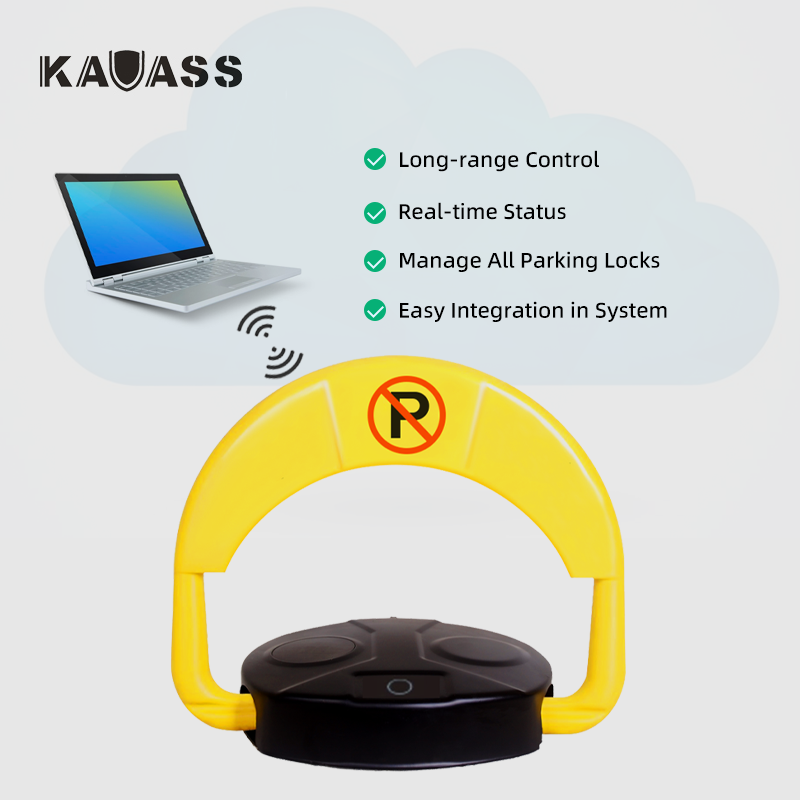 smart LoRaWAN parking barrier lock for electric vehicles charger ...