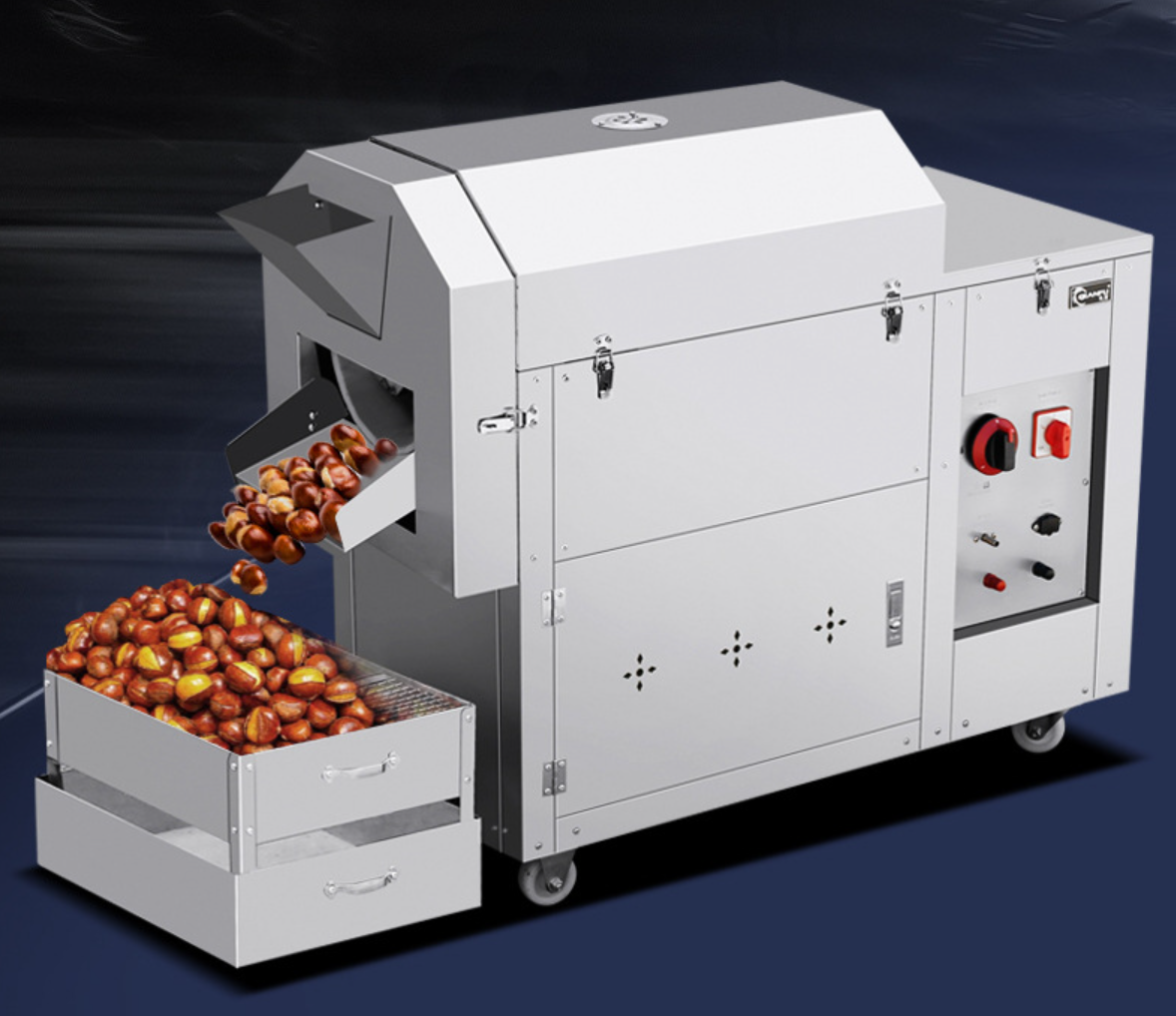 Gas type Corn roasting machine peanut roaster machine coffee roaster ...