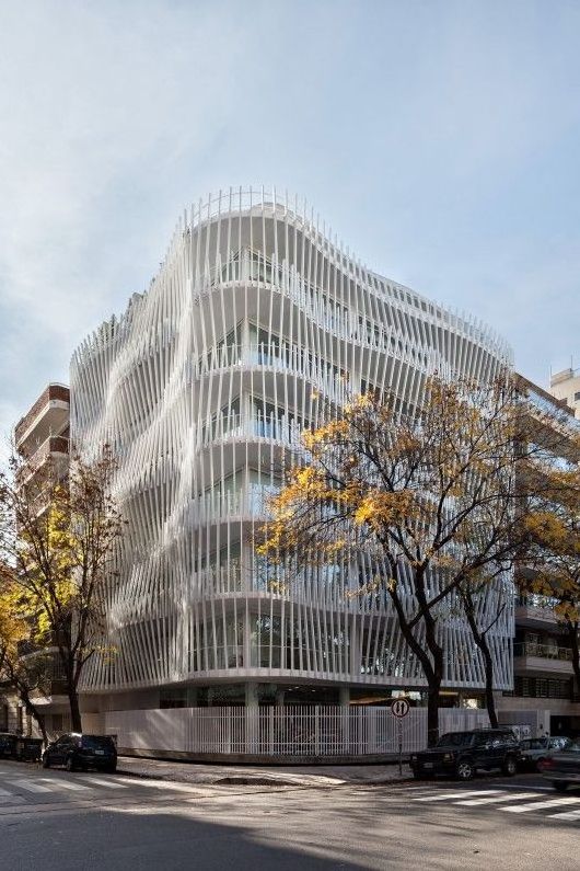 Exterior facades panel ventilated timber look 3d aluminum batten front ...