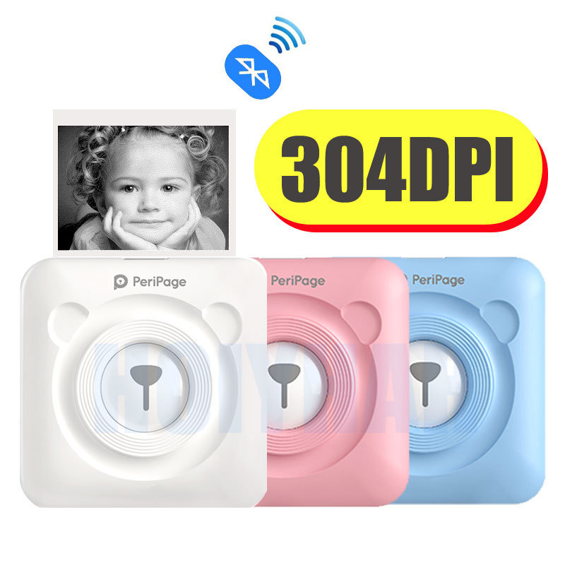 A6 304DPI Peripage Portable BT 4.0 Thermal Photo Printer Wireless ...