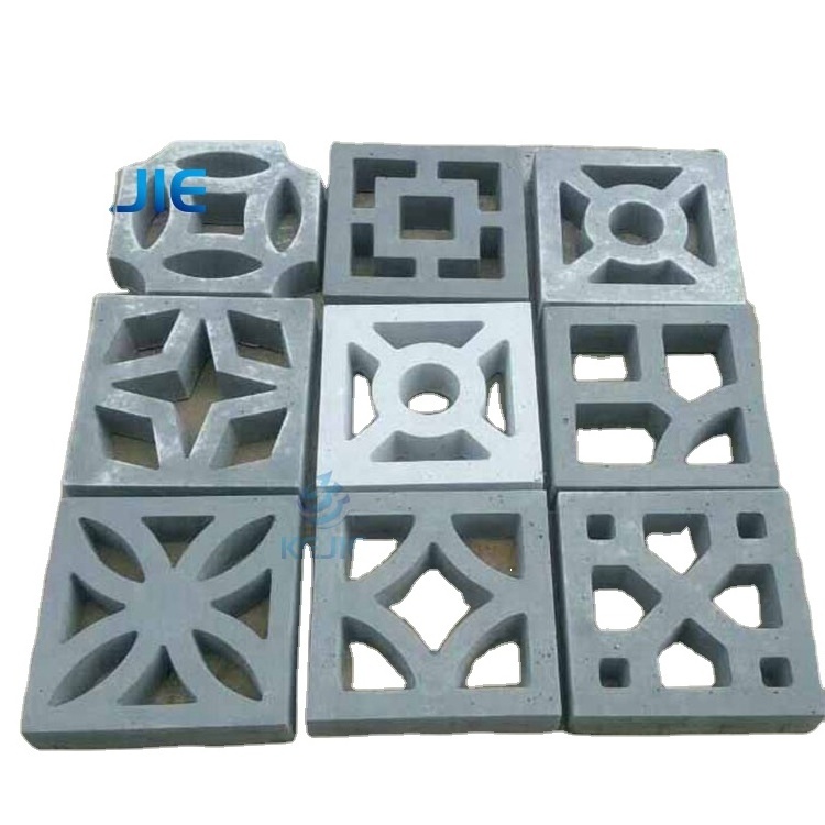 3D Concrete Block Interlocking Plastic Mold For Garden Wall Decoration ...