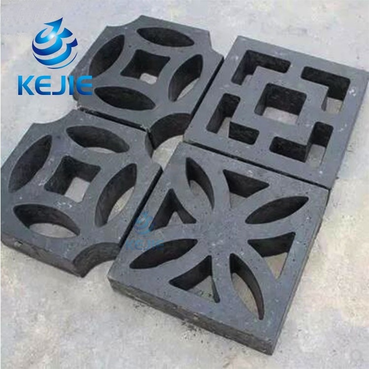 3D Concrete Block Interlocking Plastic Mold For Garden Wall Decoration ...