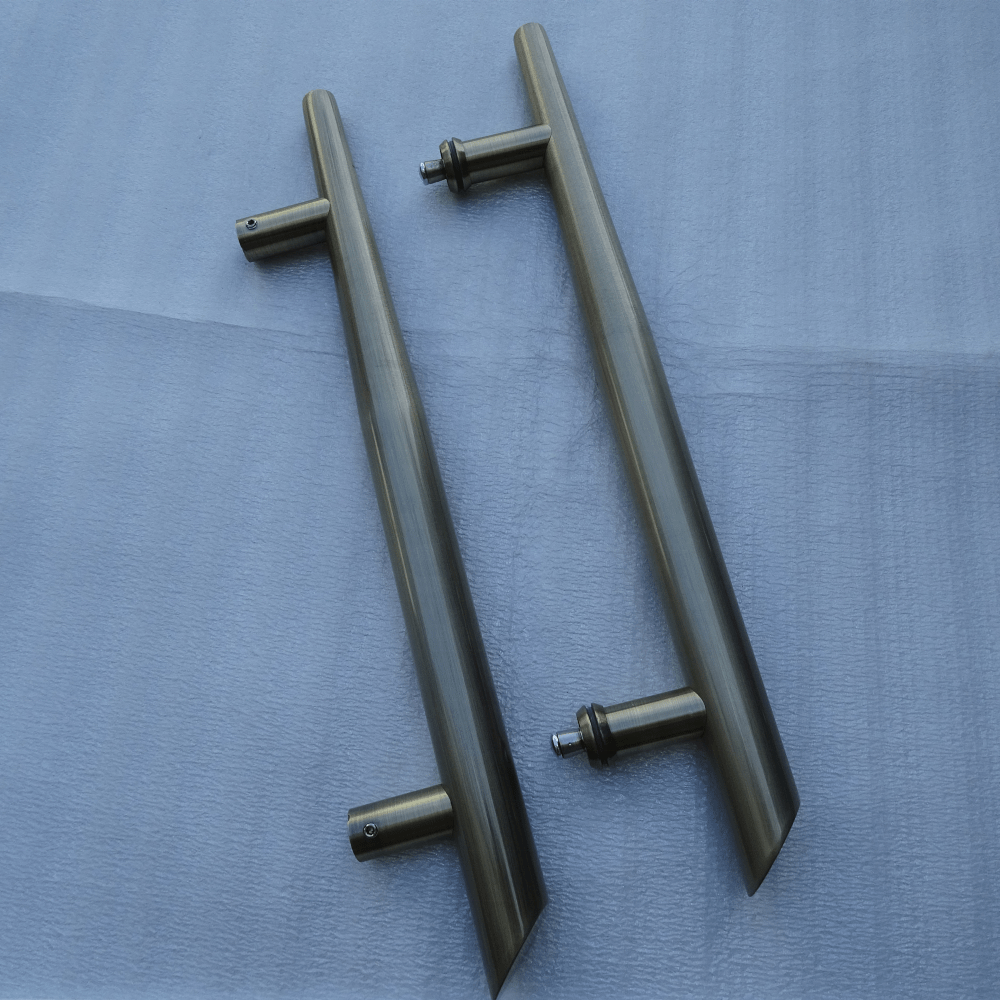 Classical Conical Brass Lever Bronze Pull Handle For Aluminum Door ...