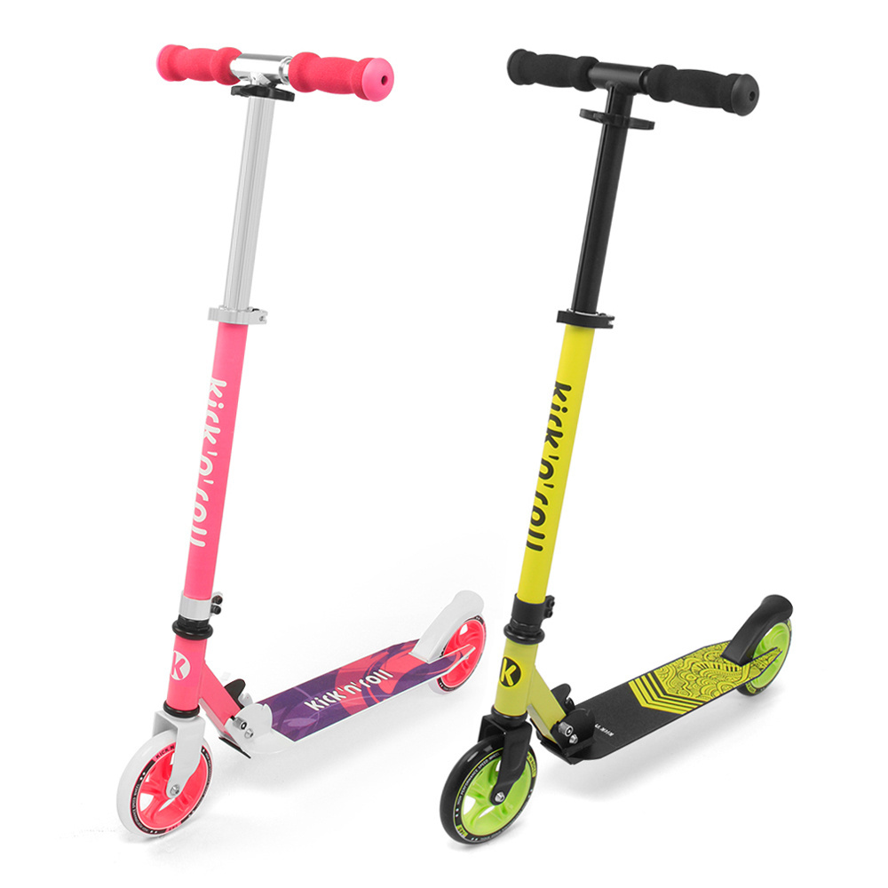 KICKNROLL Foot Scooter Foldable Kick Scooter for Kids with Foldable ...