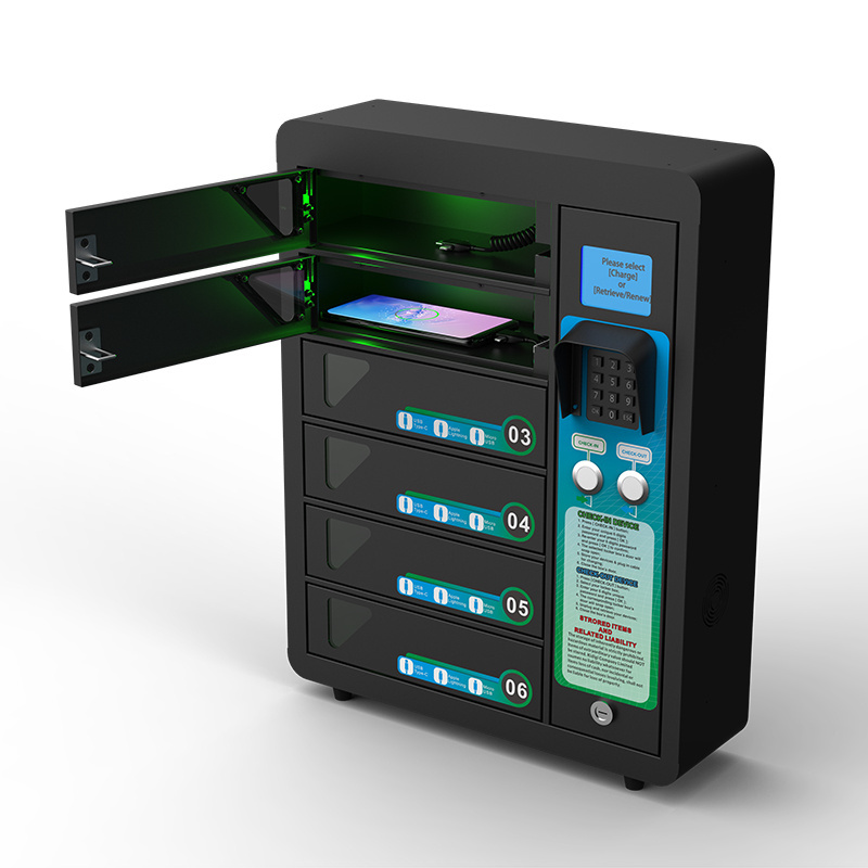 Charging Locker Charging Kiosk 6x USB Charger Fast Charging Multi-grid ...
