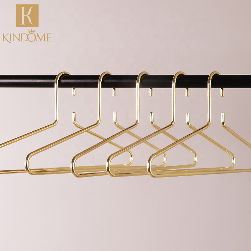 luxury golden color metal suit hanger coat hanger for clothing shop ...