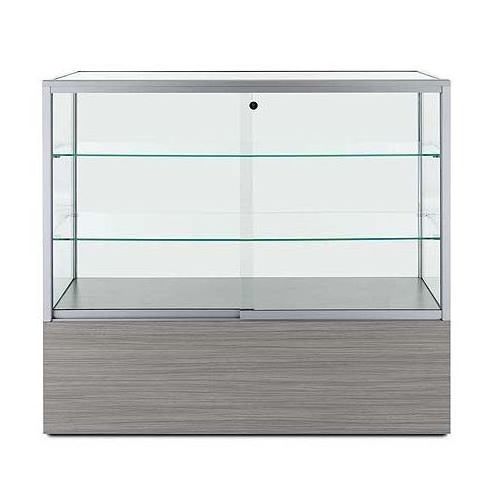 HIKUYA Full vision glass showcase led top light bakery shop cabinet ...