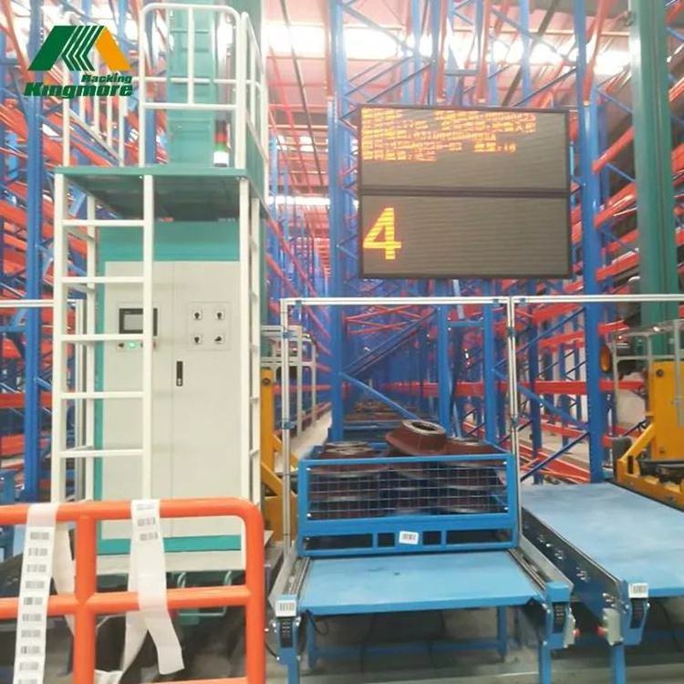 Automatic retrieval system warehouse shelving Q235B steel storage ...